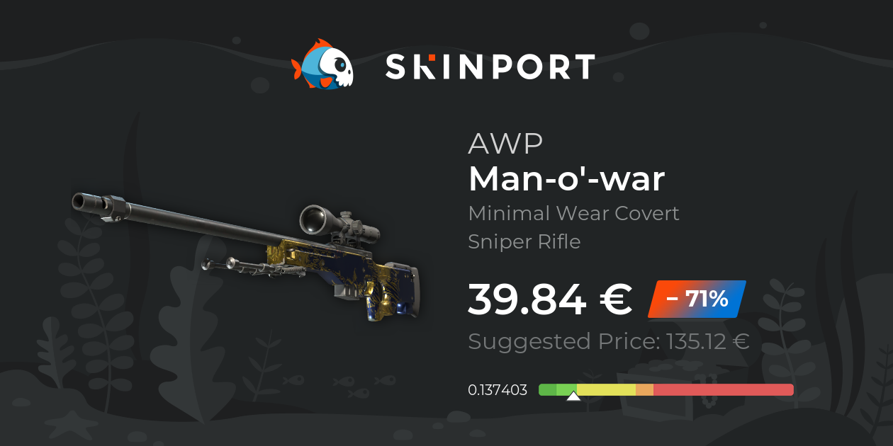 AWP | Man-o'-war (Minimal Wear) - Counter-Strike 2 - Skinport