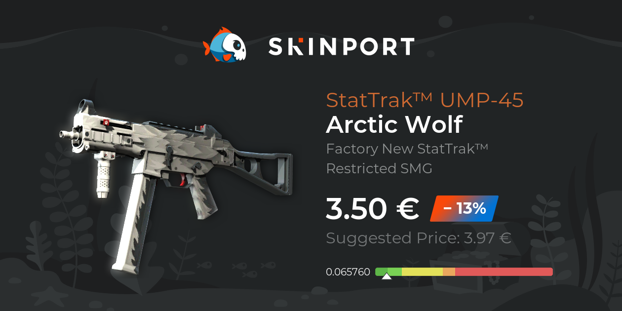 StatTrak™ UMP-45 | Arctic Wolf (Factory New) - Counter-Strike 2 - Skinport