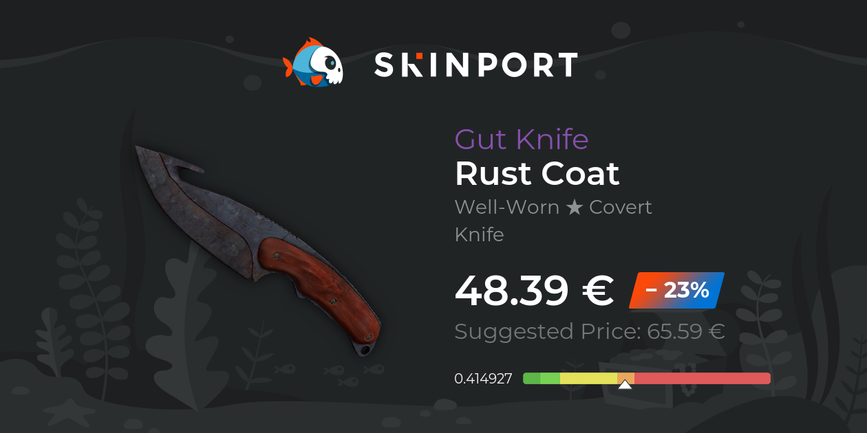 Gut Knife | Rust Coat (Well-Worn) - Counter-Strike 2 - Skinport