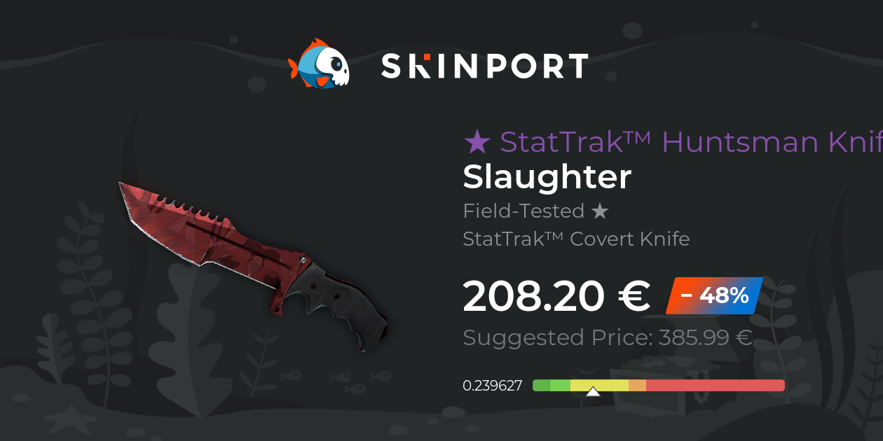 StatTrak™ Huntsman Knife | Slaughter (Field-Tested) - Counter-Strike 2 ...