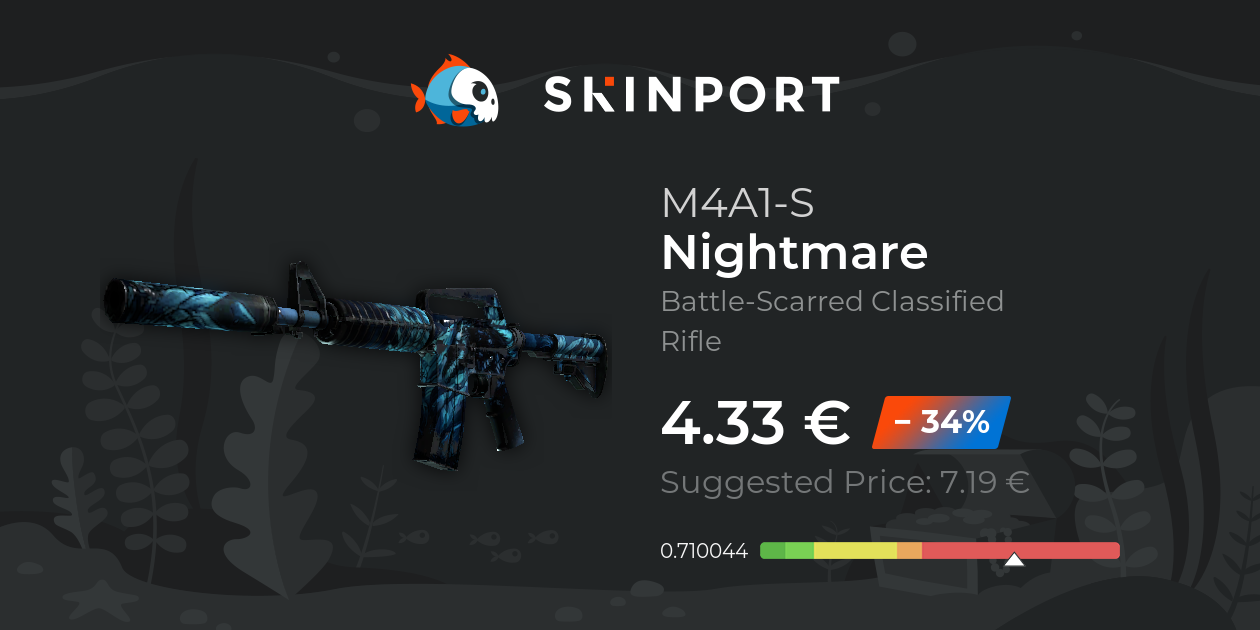 M4A1-S | Nightmare (Battle-Scarred) - Counter-Strike 2 - Skinport