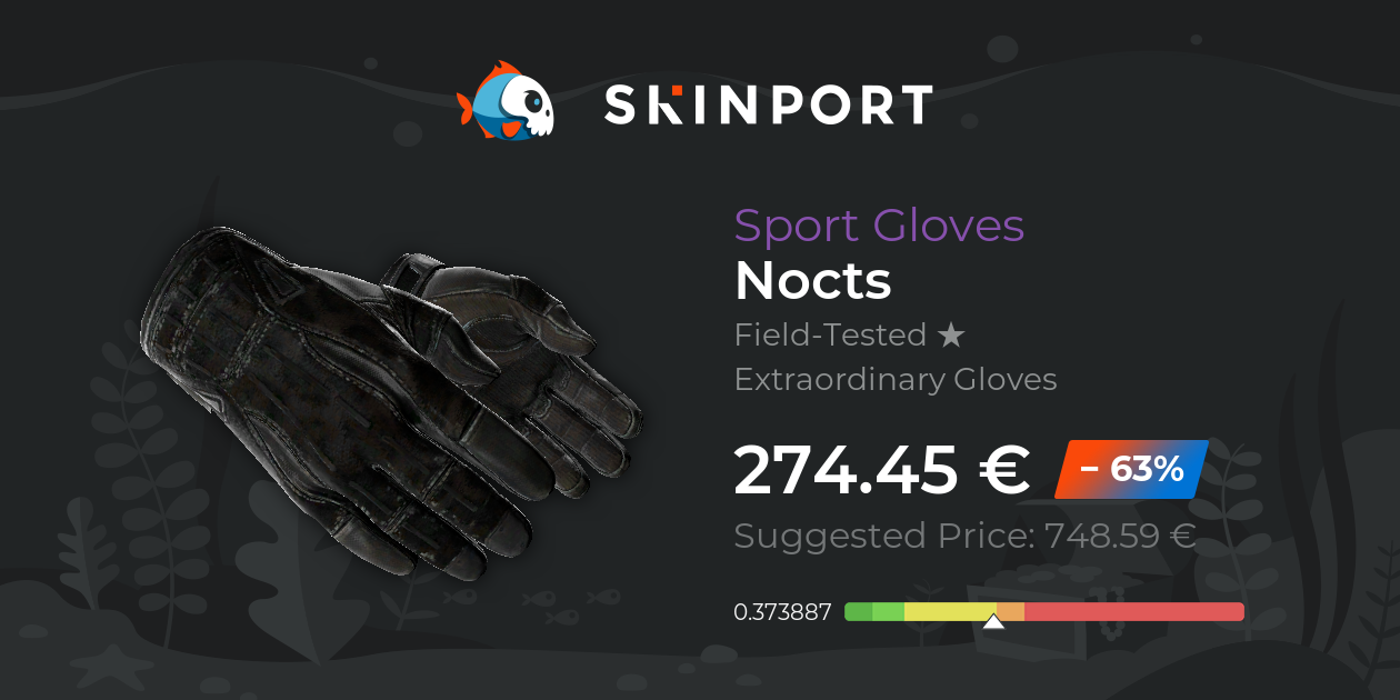 Sport Gloves | Nocts (Field-Tested) - CS:GO - Skinport
