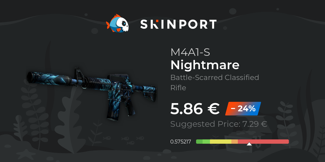 M4A1-S | Nightmare (Battle-Scarred) - CS2 - Skinport