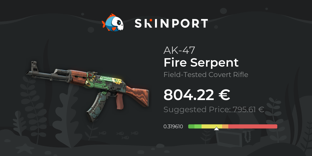 AK-47 | Fire Serpent (Field-Tested) - Counter-Strike 2 - Skinport