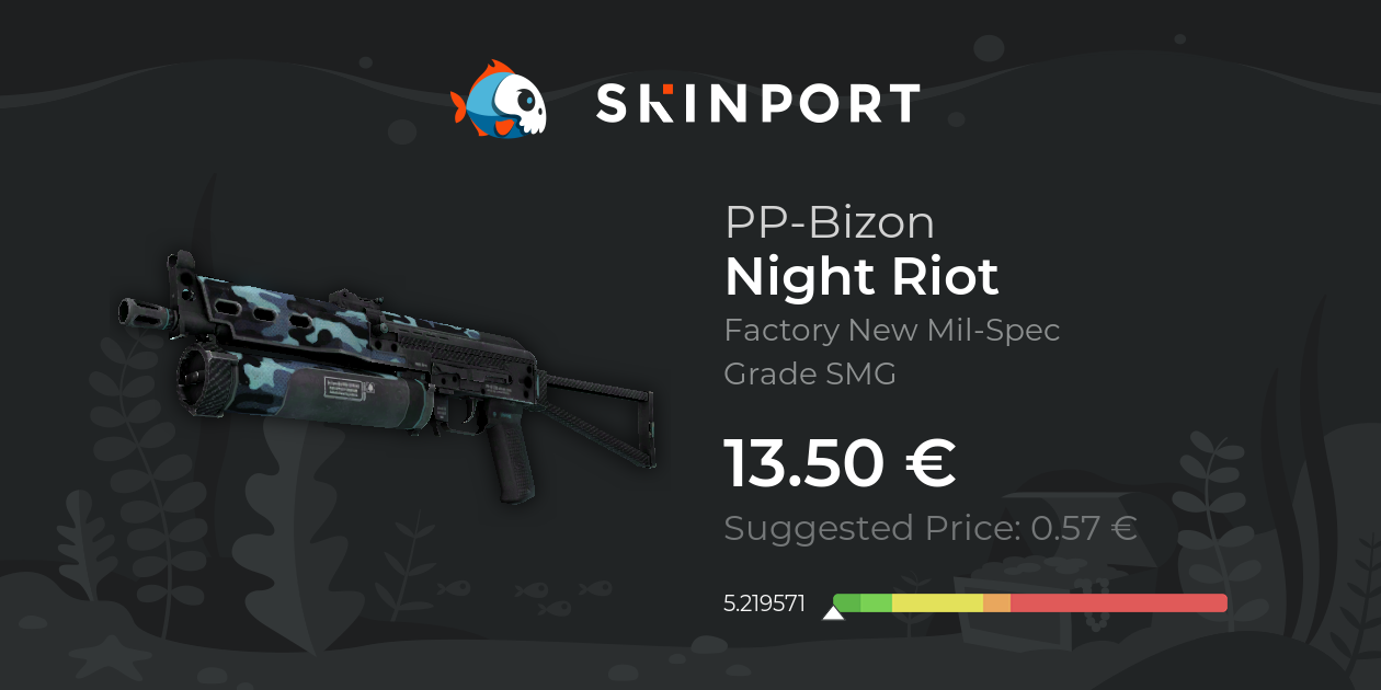 PP-Bizon | Night Riot (Factory New) - CS2 - Skinport