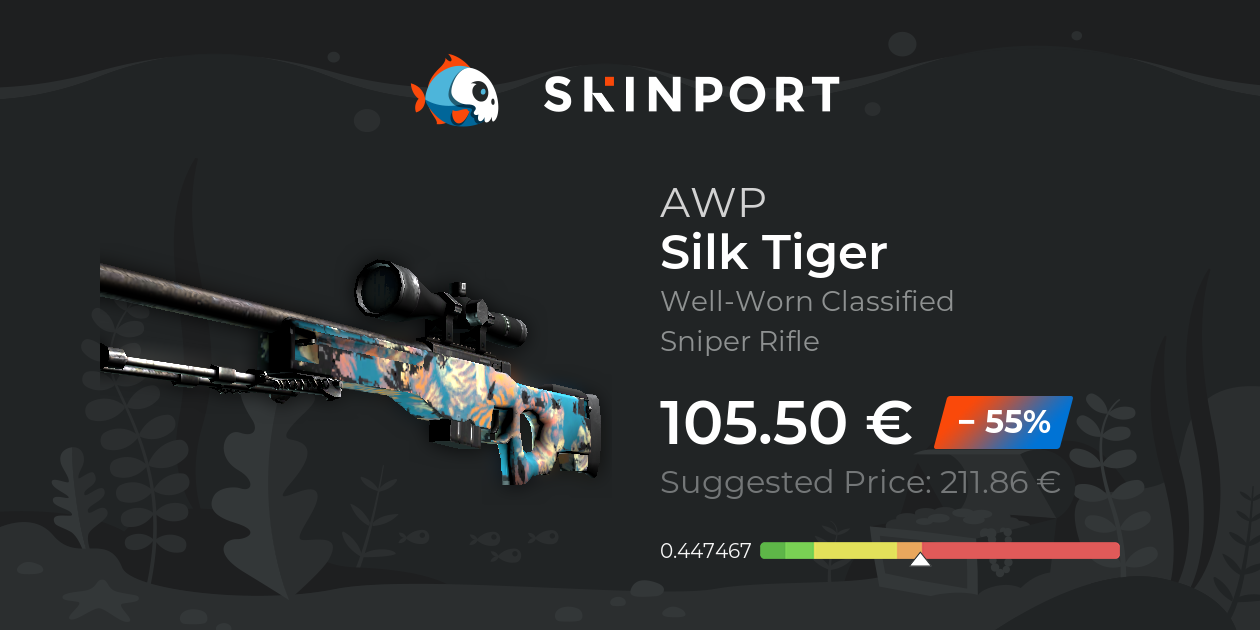 AWP | Silk Tiger (Well-Worn) - CS2 - Skinport