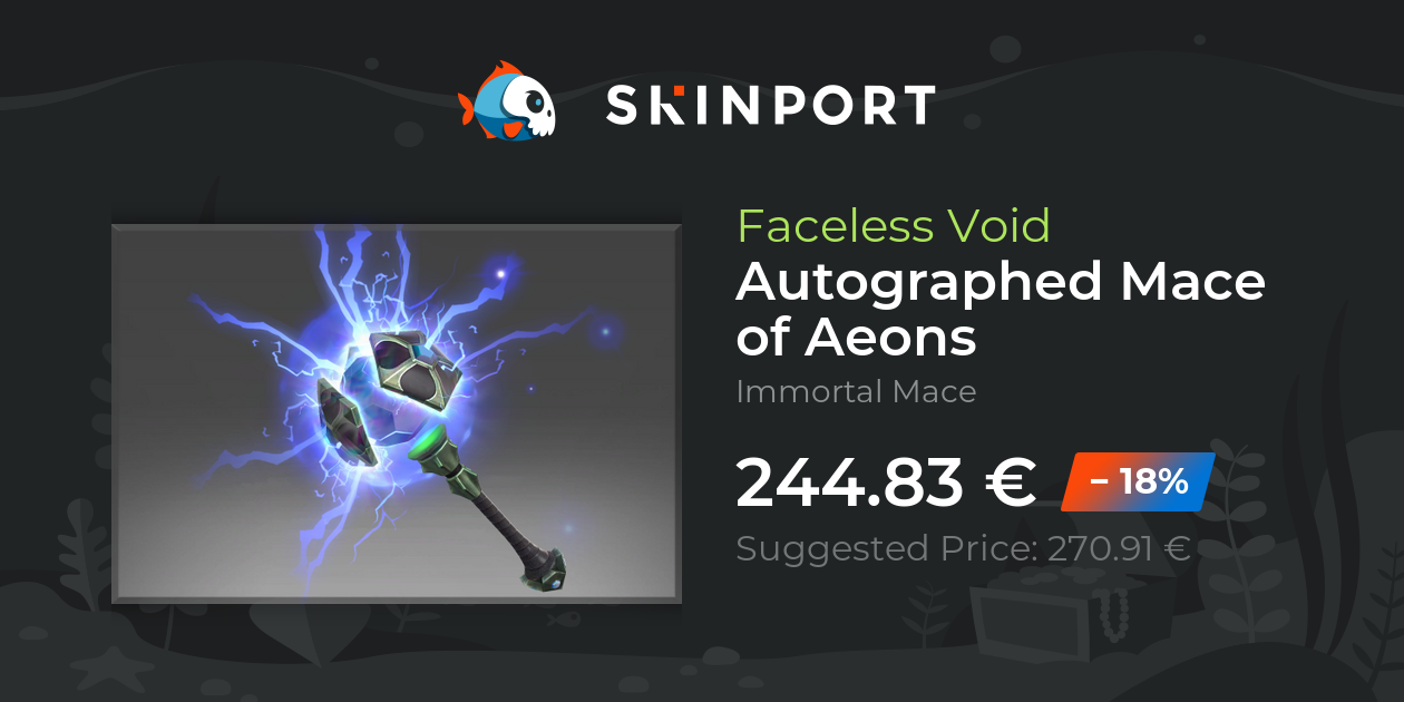 Autographed Mace of Aeons - Dota 2 - Skinport