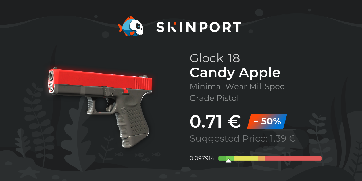 Glock-18 | Candy Apple (Minimal Wear) - Counter-Strike 2 - Skinport