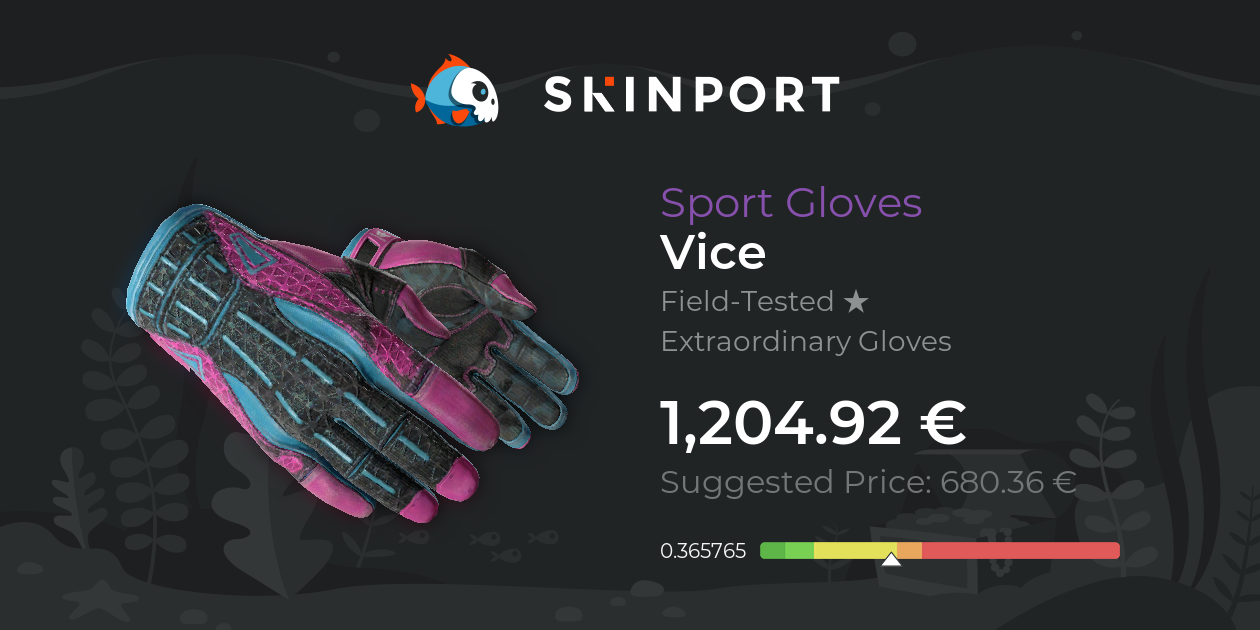 Sport Gloves | Vice (Field-Tested) - CS2 - Skinport