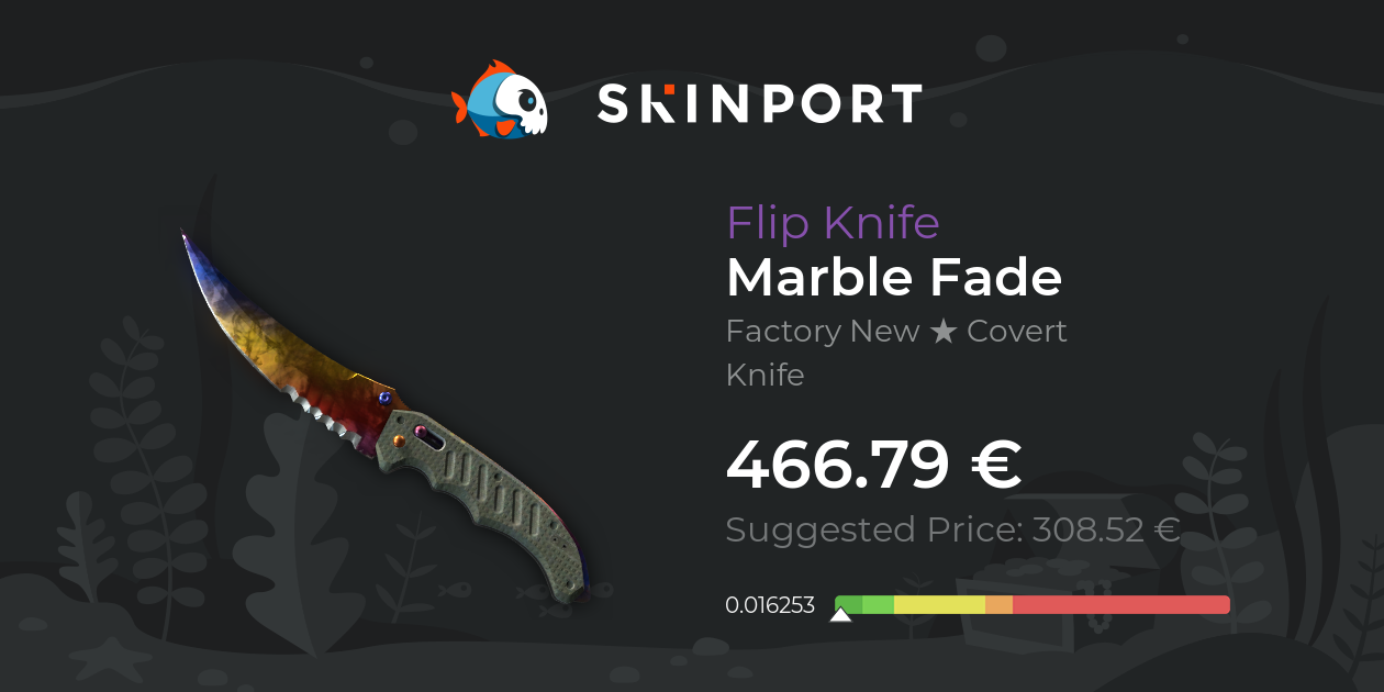 Flip Knife | Marble Fade (Factory New) - Counter-Strike 2 - Skinport