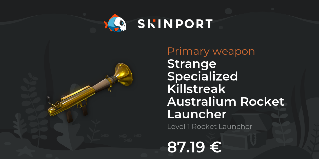 Strange Specialized Killstreak Australium Rocket Launcher - Team ...