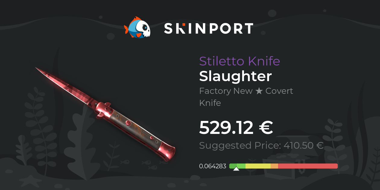 Stiletto Knife | Slaughter (Factory New) - Counter-Strike 2 - Skinport
