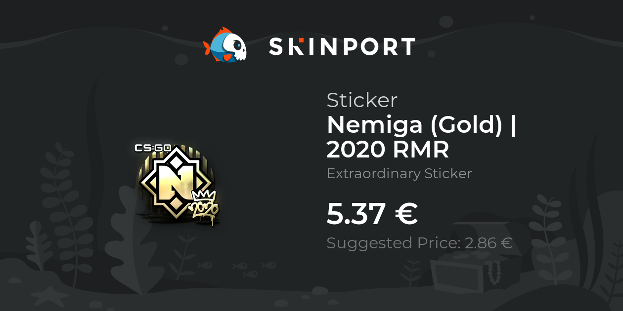 Sticker | Nemiga (Gold) | 2020 RMR - Counter-Strike 2 - Skinport
