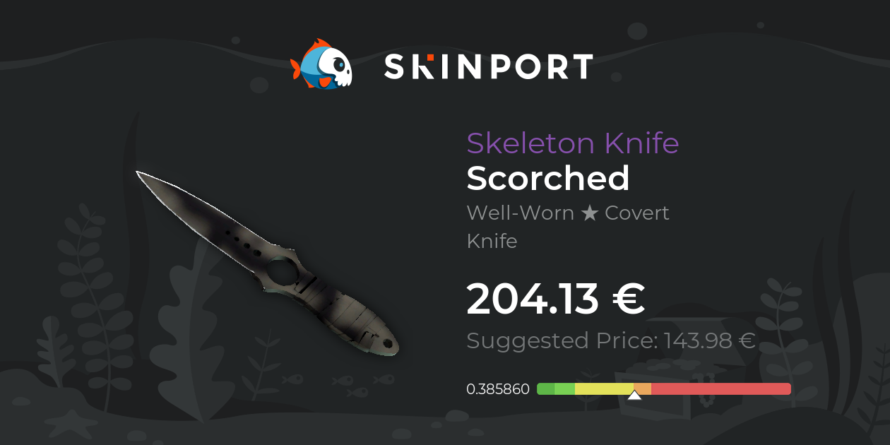 Skeleton Knife | Scorched (Well-Worn) - Counter-Strike 2 - Skinport