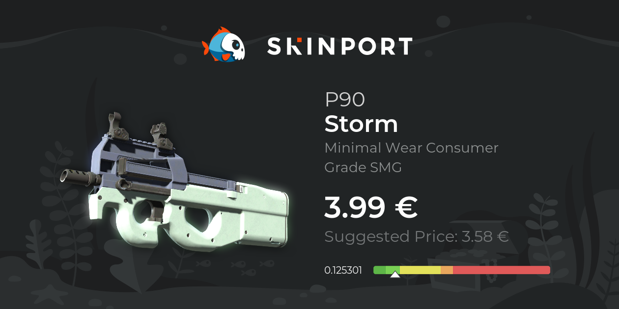 P90 | Storm (Minimal Wear) - Counter-Strike 2 - Skinport