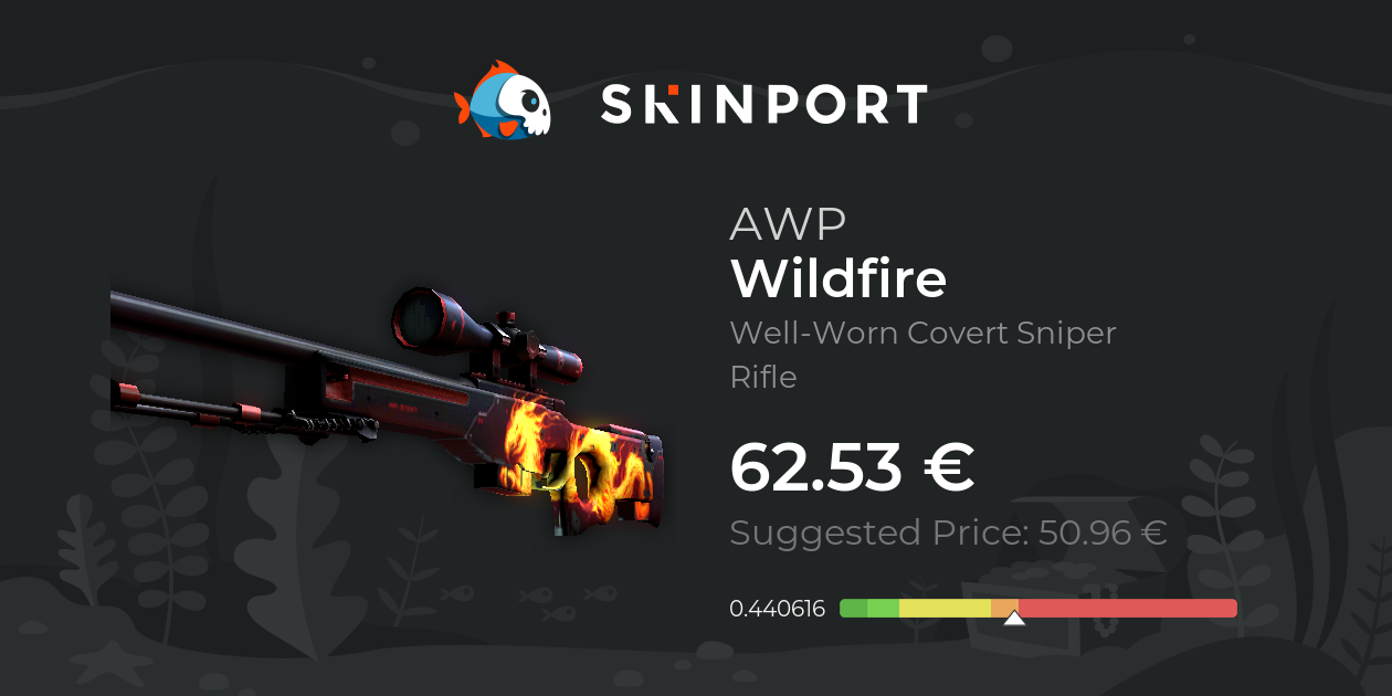 AWP | Wildfire (Well-Worn) - CS:GO - Skinport