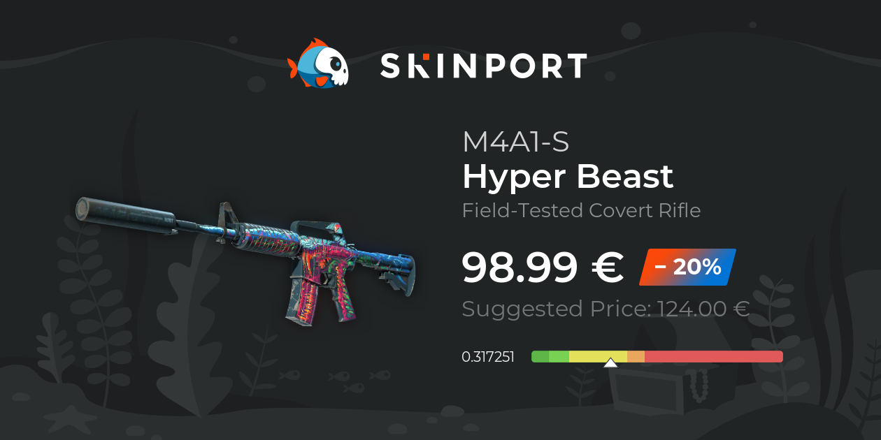 M4A1-S | Hyper Beast (Field-Tested) - Counter-Strike 2 - Skinport