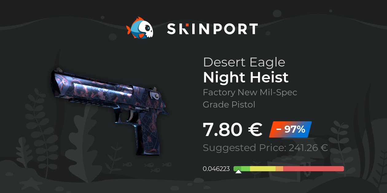 Desert Eagle | Night Heist (Factory New) - Counter-Strike 2 - Skinport