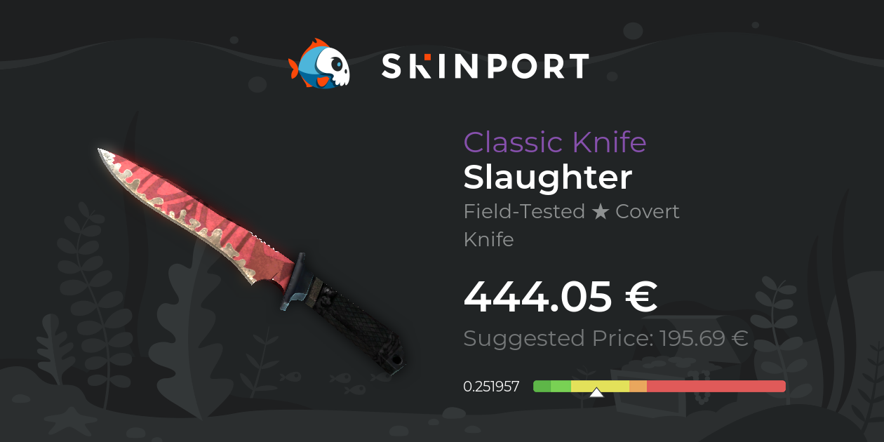 Classic Knife | Slaughter (Field-Tested) - CS:GO - Skinport