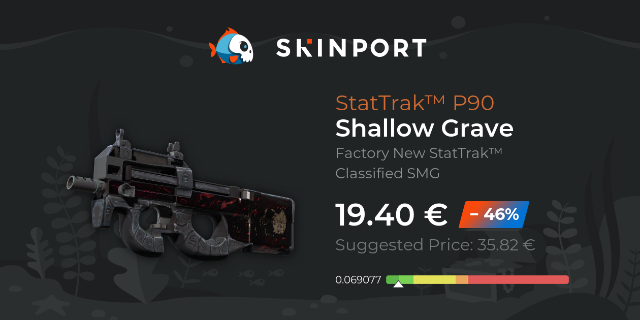 StatTrak™ P90 | Shallow Grave (Factory New) - Counter-Strike 2 - Skinport