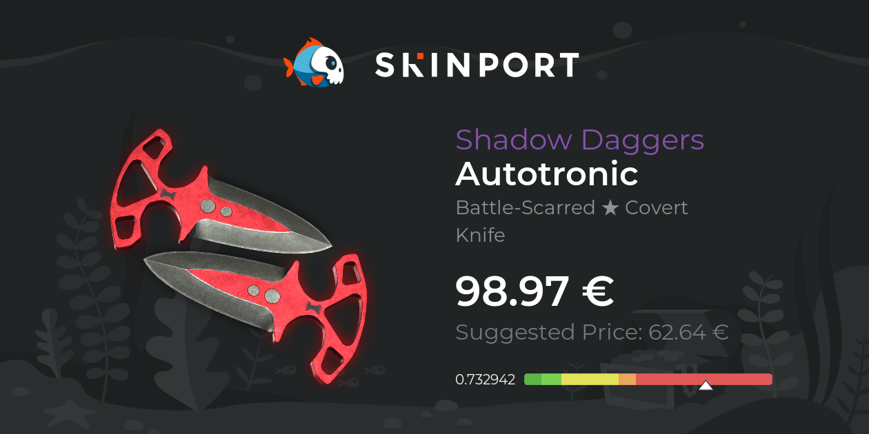Shadow Daggers | Autotronic (Battle-Scarred) - Counter-Strike 2 - Skinport