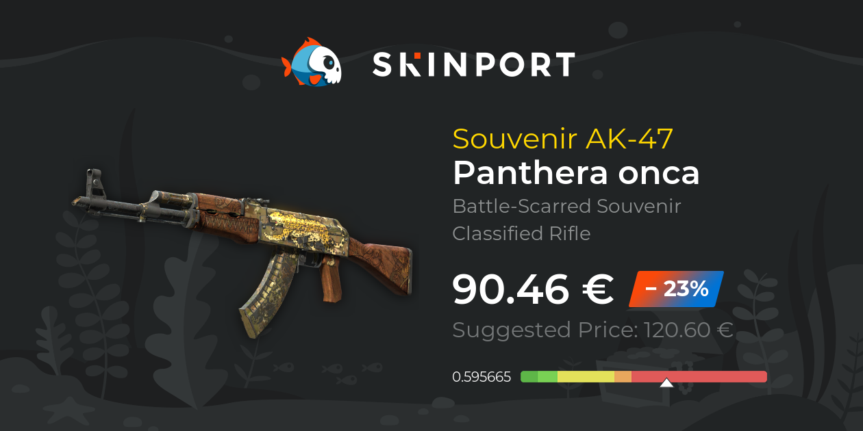 Souvenir AK-47 | Panthera onca (Battle-Scarred) - Counter-Strike 2 ...