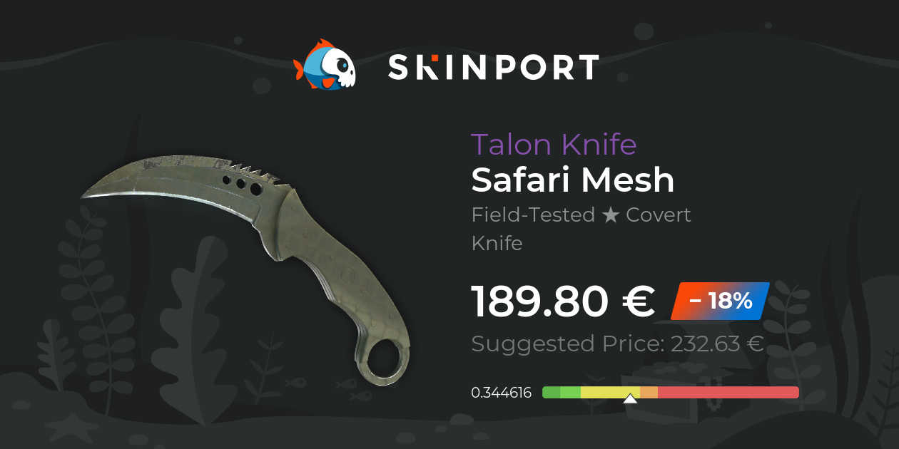Talon Knife | Safari Mesh (Field-Tested) - Counter-Strike 2 - Skinport