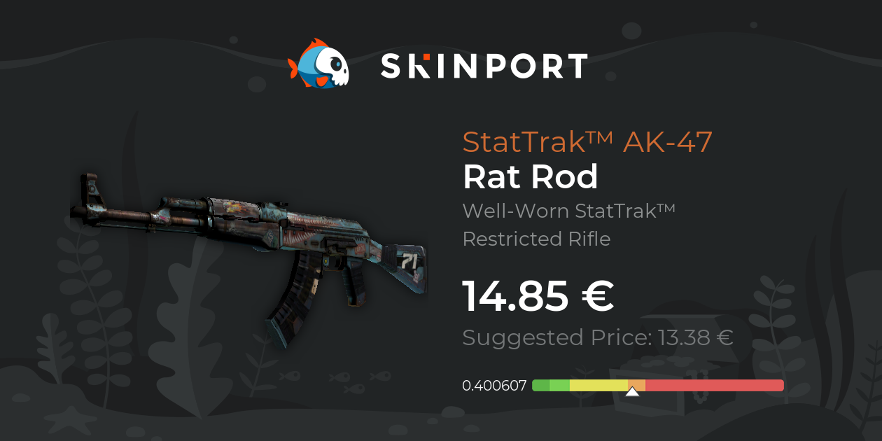 StatTrak™ AK-47 | Rat Rod (Well-Worn) - Counter-Strike 2 - Skinport