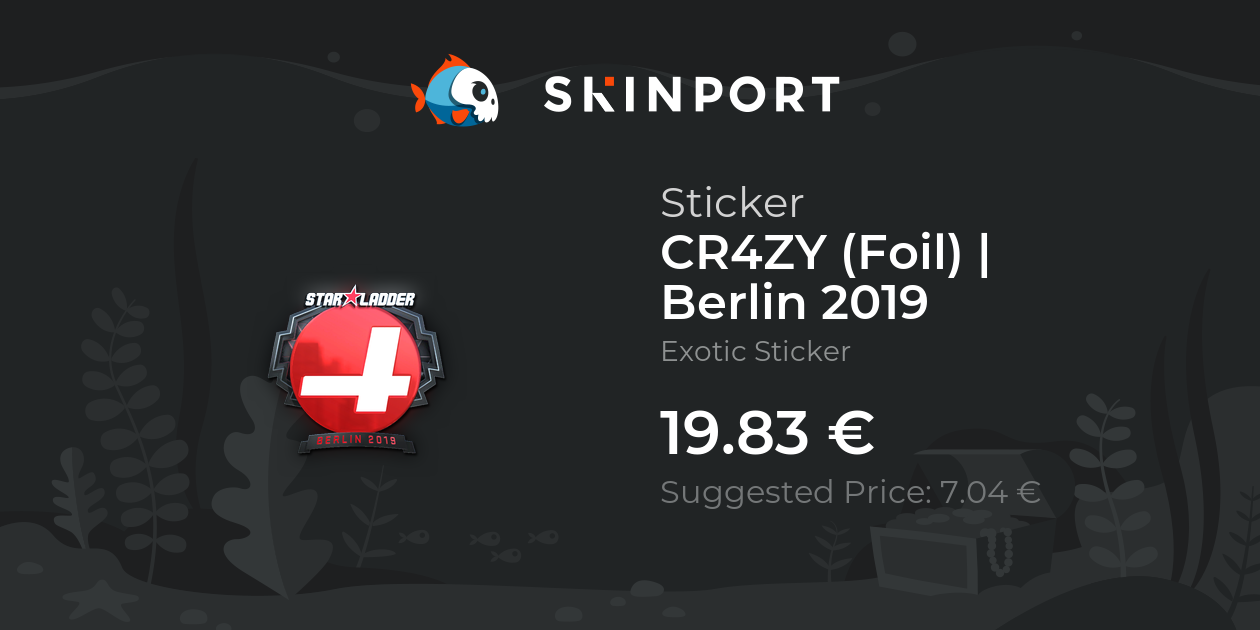 Sticker | CR4ZY (Foil) | Berlin 2019 - Counter-Strike 2 - Skinport