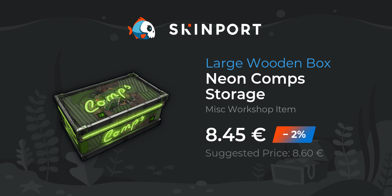 Neon Comps Storage - Rust - Skinport
