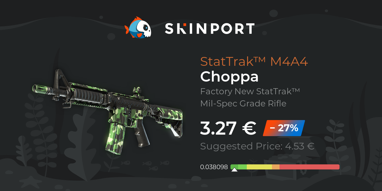 StatTrak™ M4A4 | Choppa (Factory New) - Counter-Strike 2 - Skinport