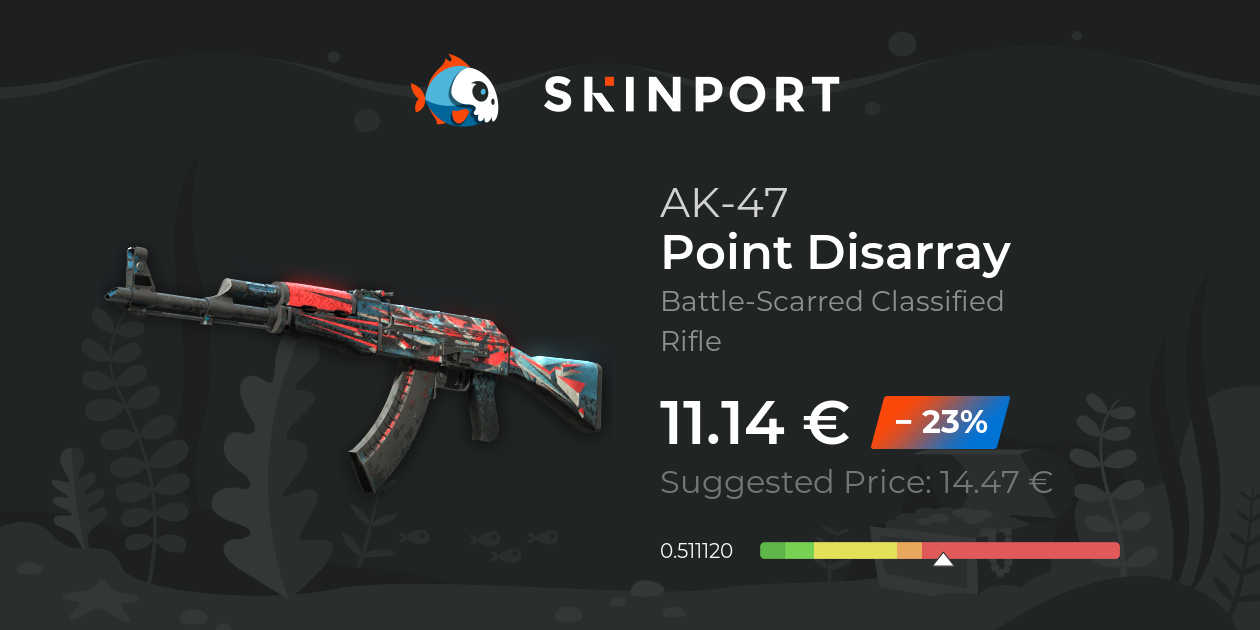 AK-47 | Point Disarray (Battle-Scarred) - Counter-Strike 2 - Skinport