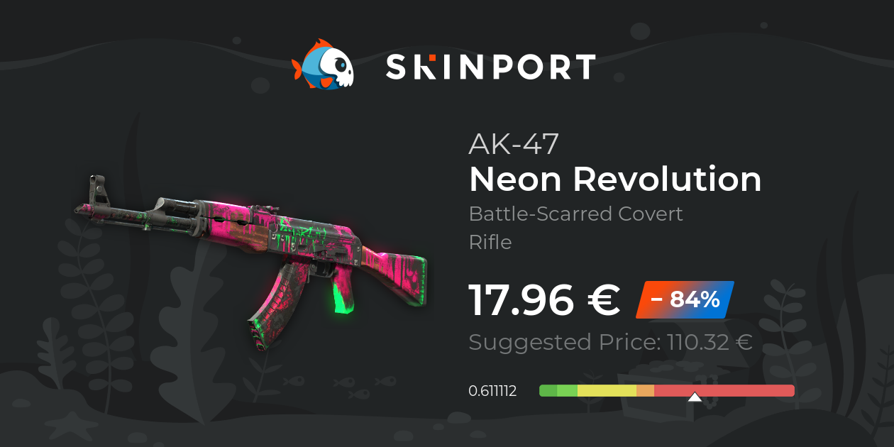AK-47 | Neon Revolution (Battle-Scarred) - Counter-Strike 2 - Skinport
