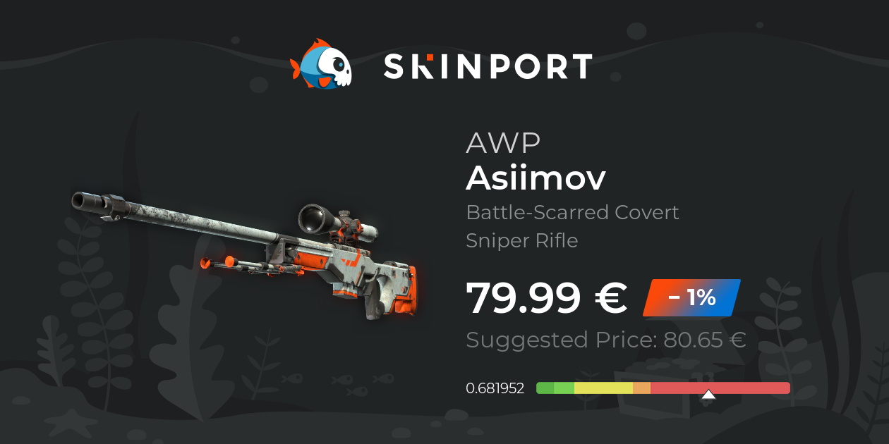 AWP | Asiimov (Battle-Scarred) - Counter-Strike 2 - Skinport