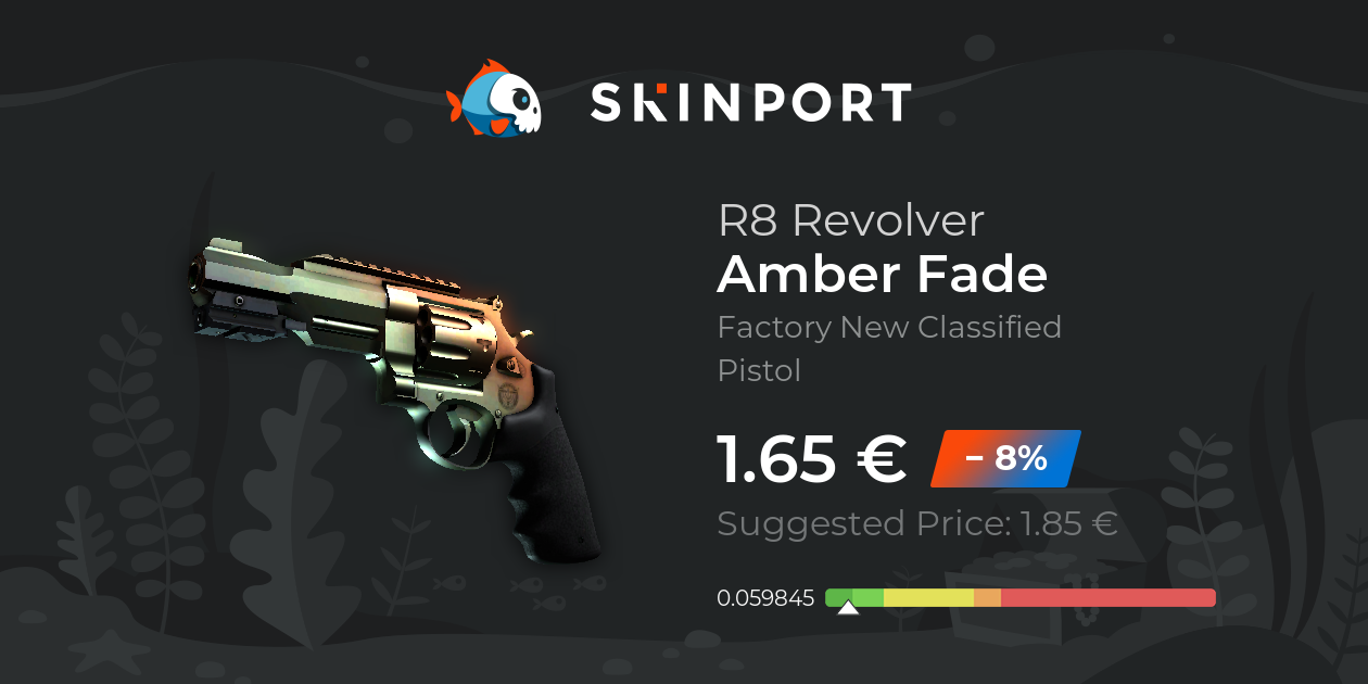R8 Revolver | Amber Fade (Factory New) - Counter-Strike 2 - Skinport