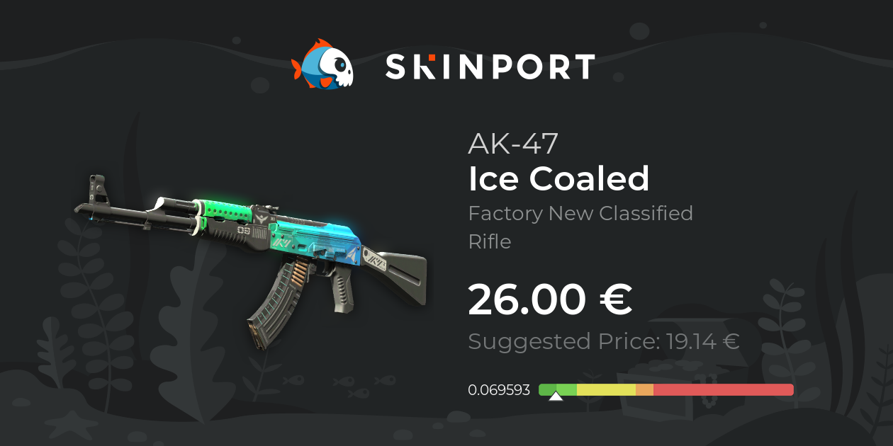 AK-47 | Ice Coaled (Factory New) - Counter-Strike 2 - Skinport