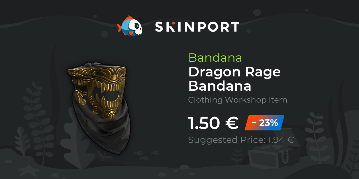 Dragon Rage Bandana - Rust - Skinport