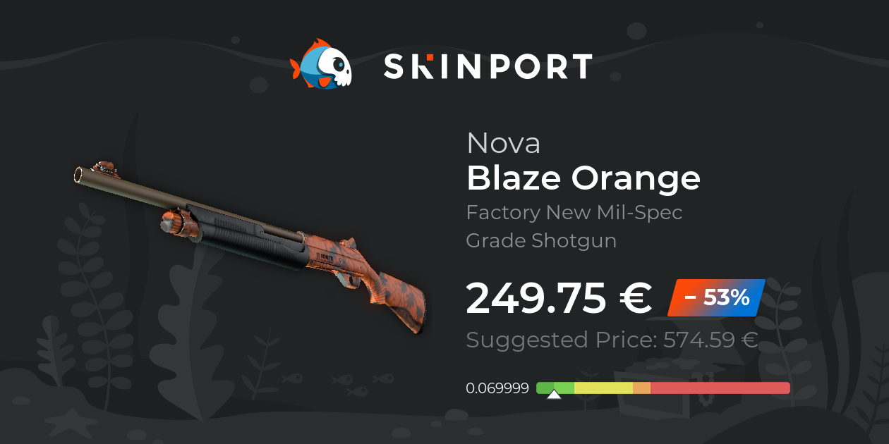 Nova | Blaze Orange (Factory New) - Counter-Strike 2 - Skinport