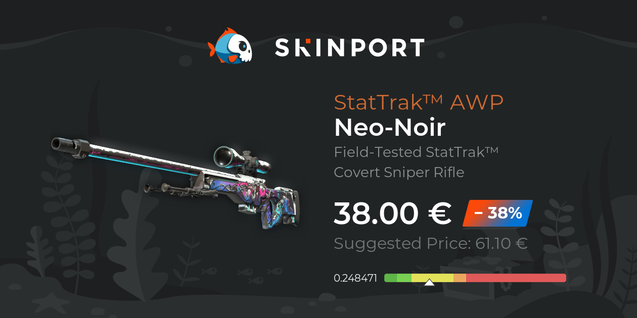 StatTrak™ AWP | Neo-Noir (Field-Tested) - Counter-Strike 2 - Skinport