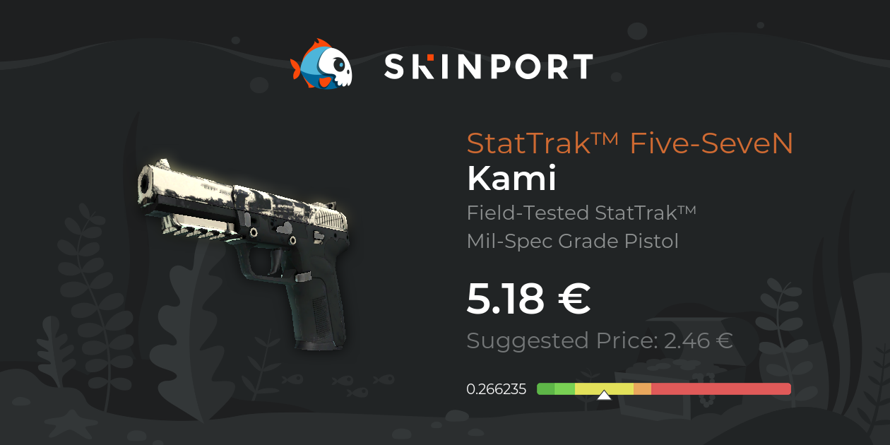 StatTrak™ Five-SeveN | Kami (Field-Tested) - Counter-Strike 2 - Skinport