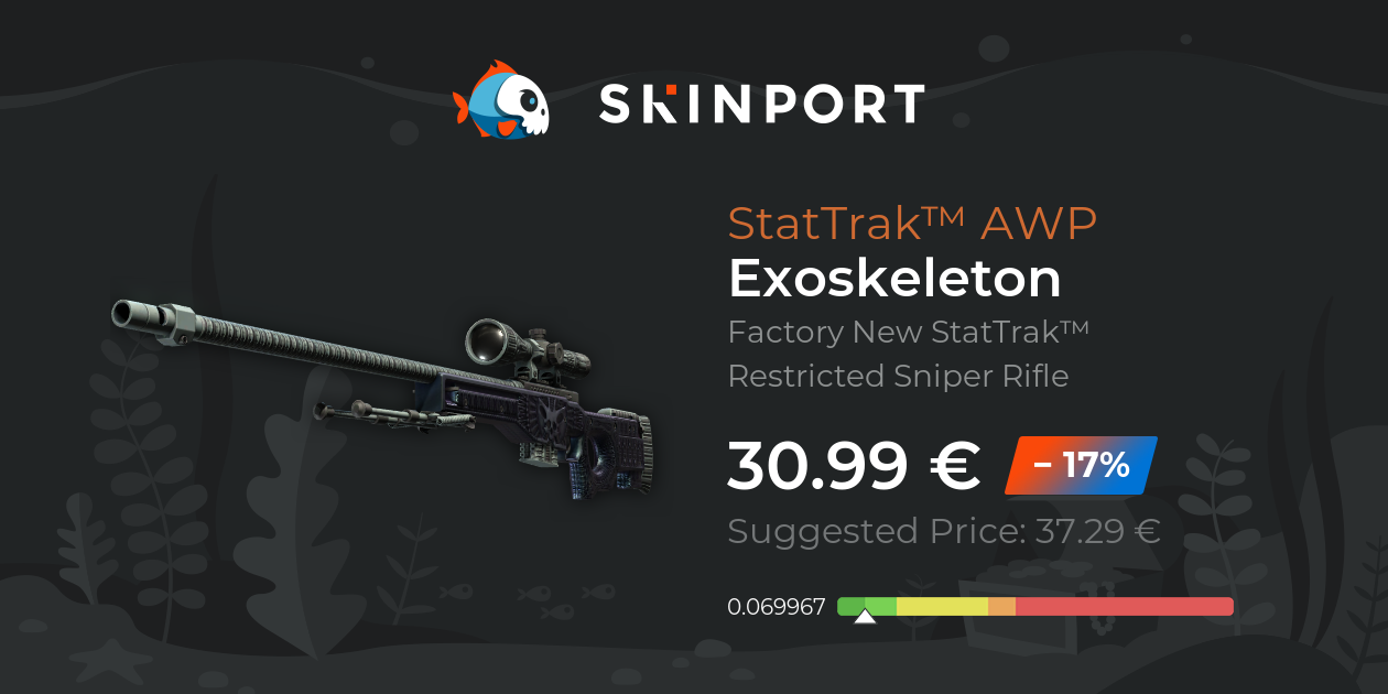 StatTrak™ AWP | Exoskeleton (Factory New) - Counter-Strike 2 - Skinport