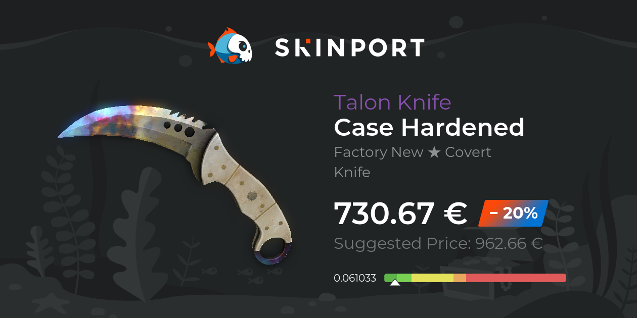 Talon Knife | Case Hardened (Factory New) - Counter-Strike 2 - Skinport