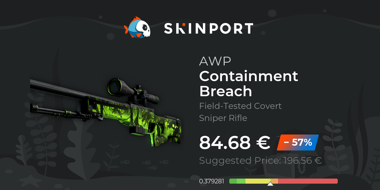 AWP | Containment Breach (Field-Tested) - CS:GO - Skinport