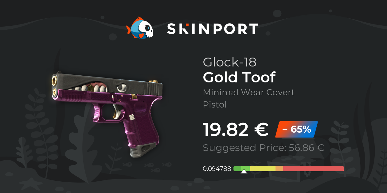Glock-18 | Gold Toof (Minimal Wear) - Counter-Strike 2 - Skinport