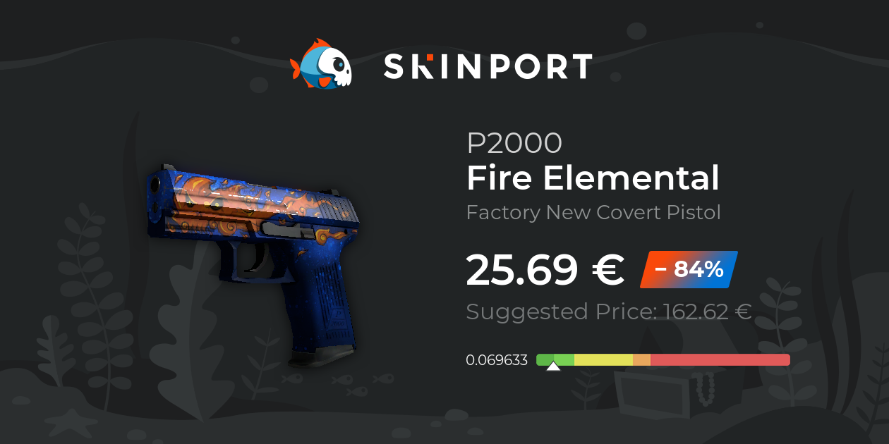 P2000 | Fire Elemental (Factory New) - Counter-Strike 2 - Skinport