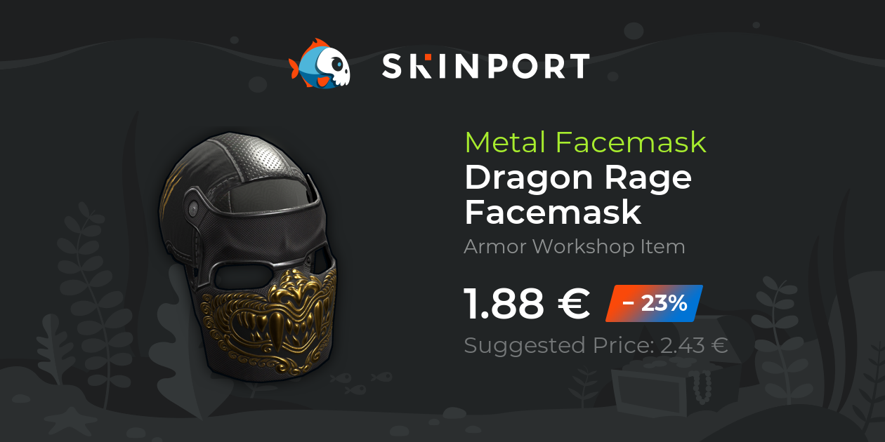Dragon Rage Facemask - Rust - Skinport
