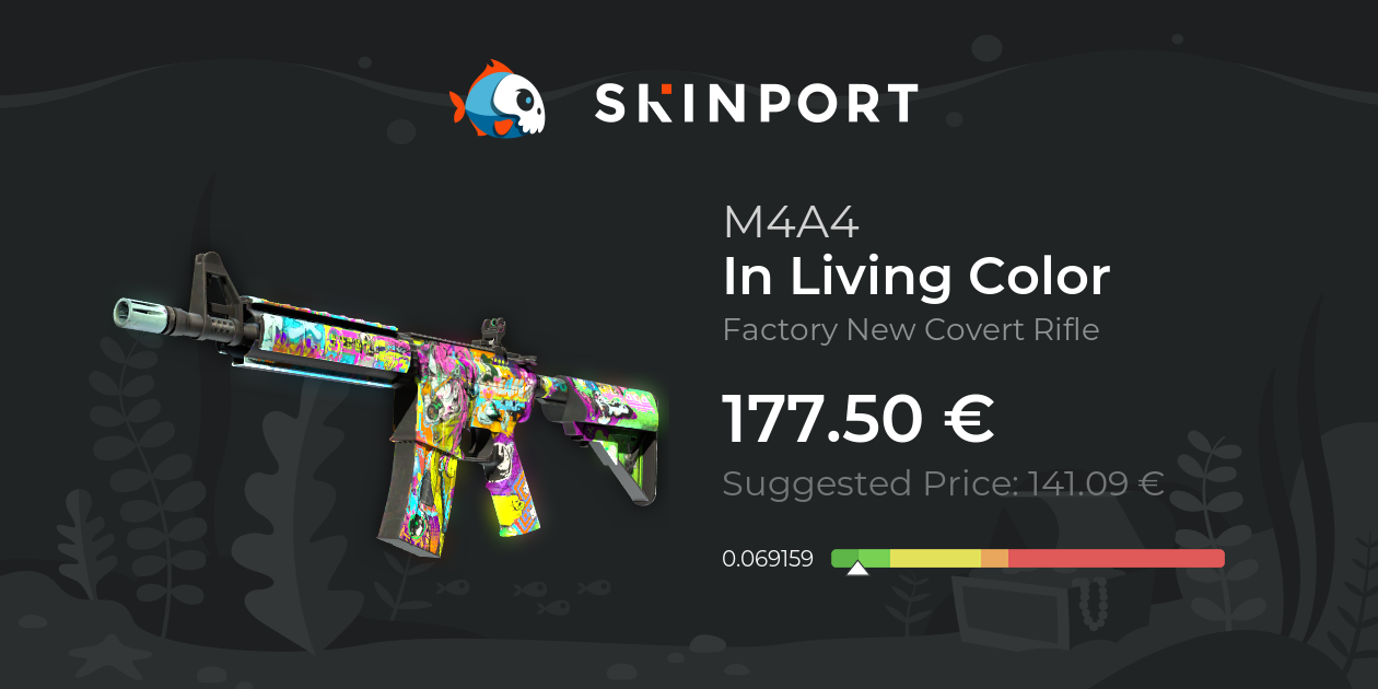 M4A4 | In Living Color (Factory New) - Counter-Strike 2 - Skinport