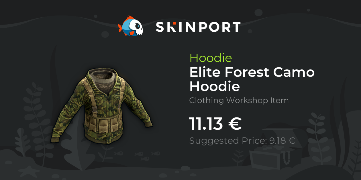 Elite Forest Camo Hoodie - Rust - Skinport