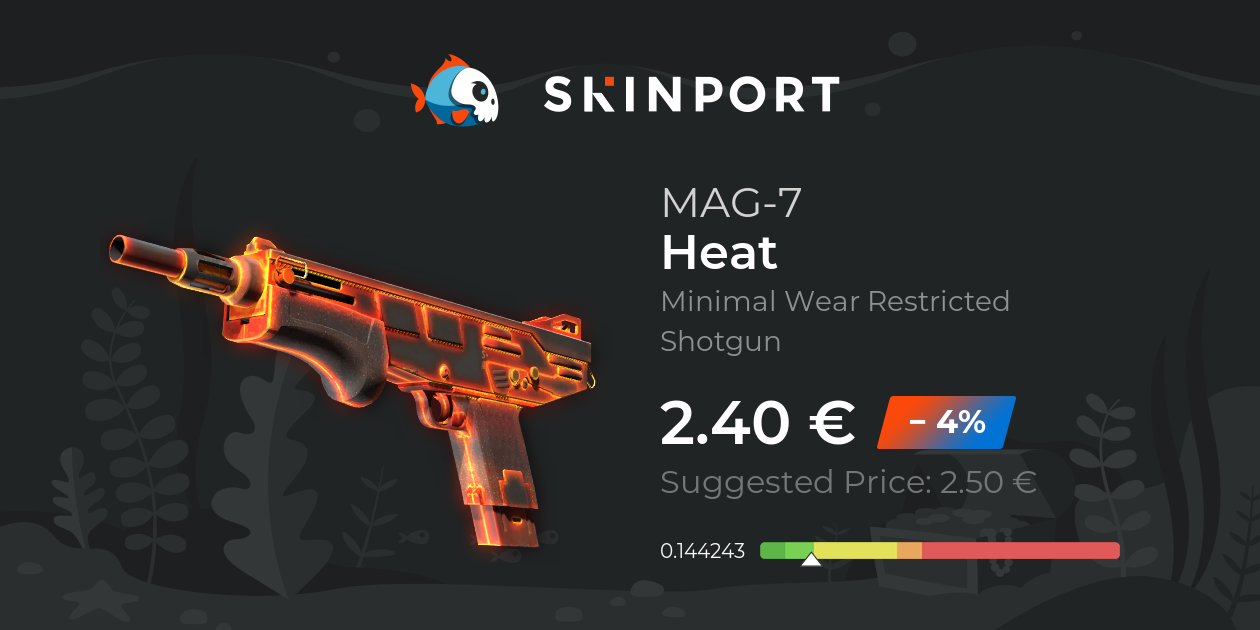 MAG-7 | Heat (Minimal Wear) - Counter-Strike 2 - Skinport