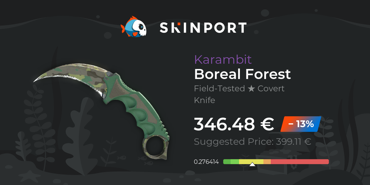Karambit | Boreal Forest (Field-Tested) - Counter-Strike 2 - Skinport